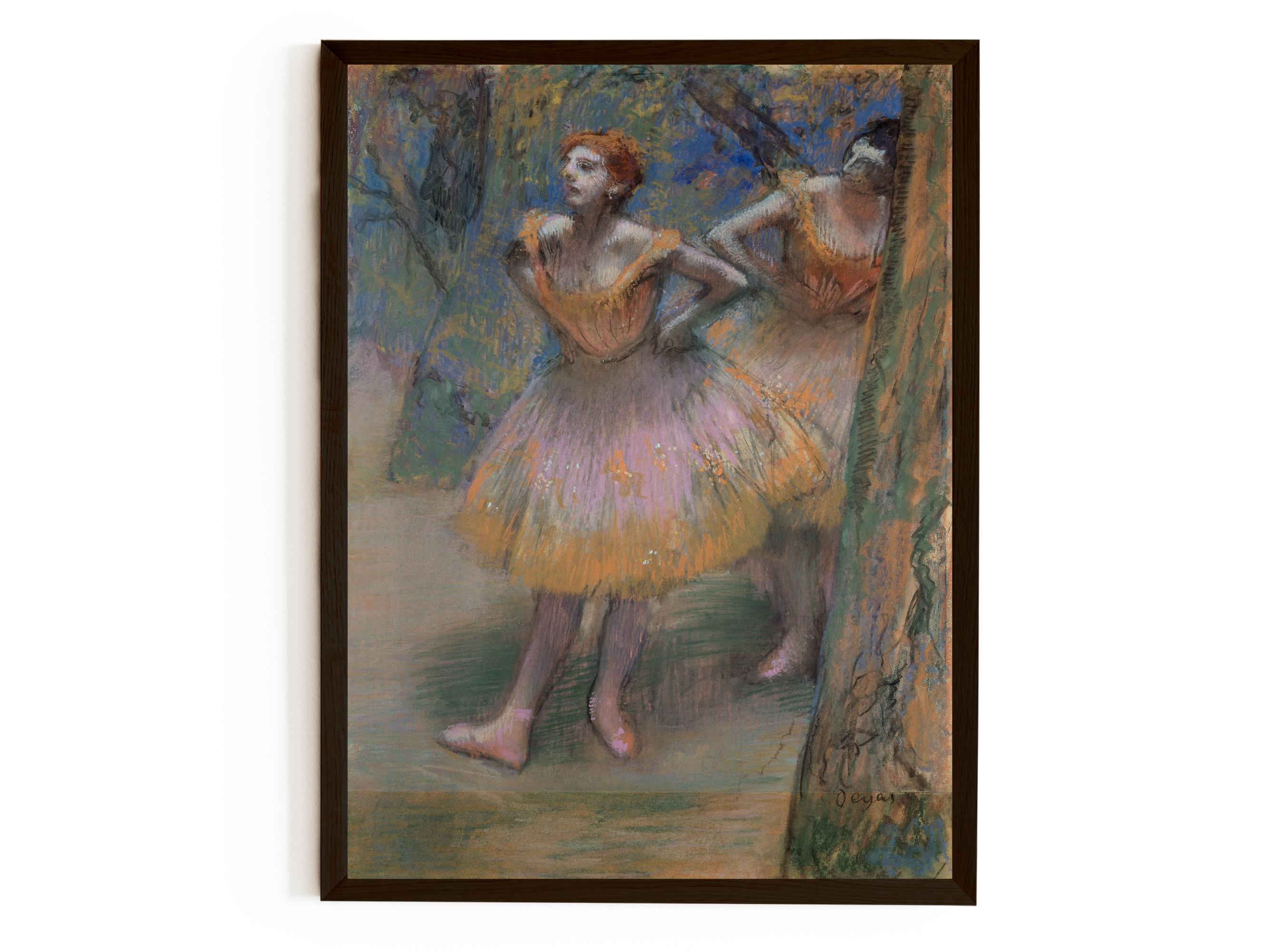Edgar Degas’s Two Dancers Art Print Classic Impressionist Ballet ...