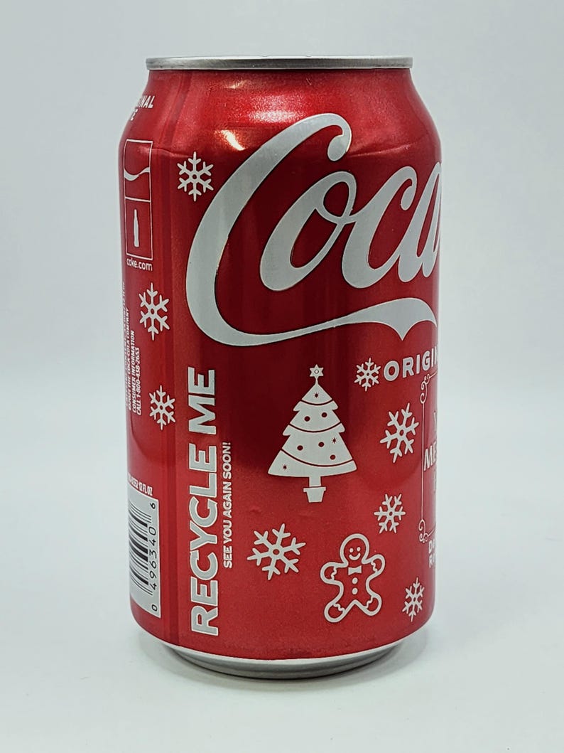 Personalized Christmas Coca-cola Can, Engraved Gift Using an Authentic ...