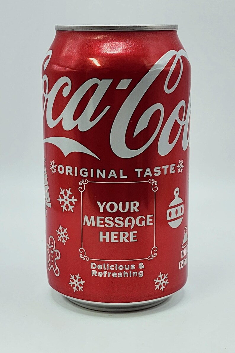 Personalized Christmas Coca-cola Can, Engraved Gift Using an Authentic ...