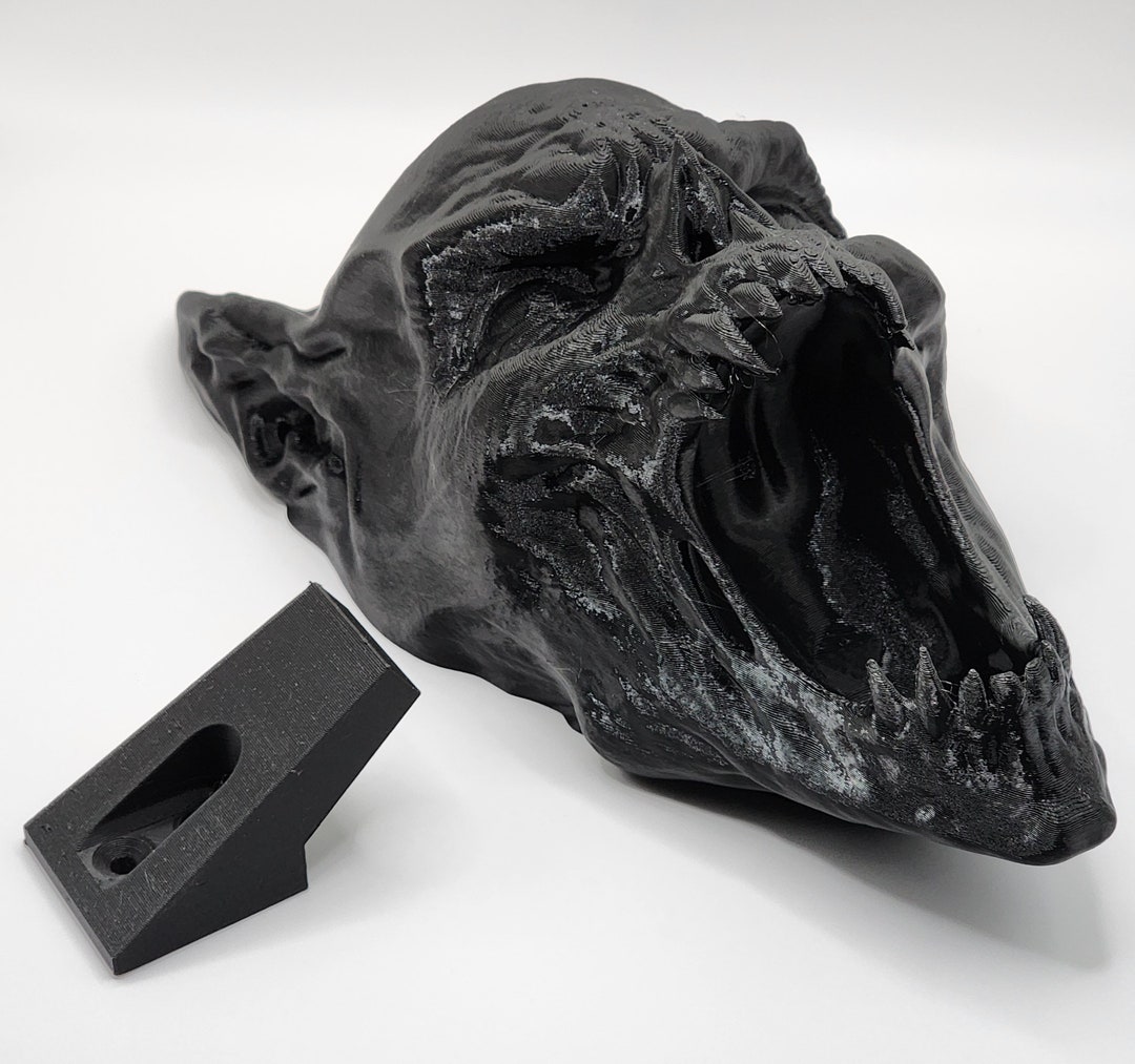 Scary Man Bat Halloween Decor 3D Printed Wall Art Statue Head - Etsy