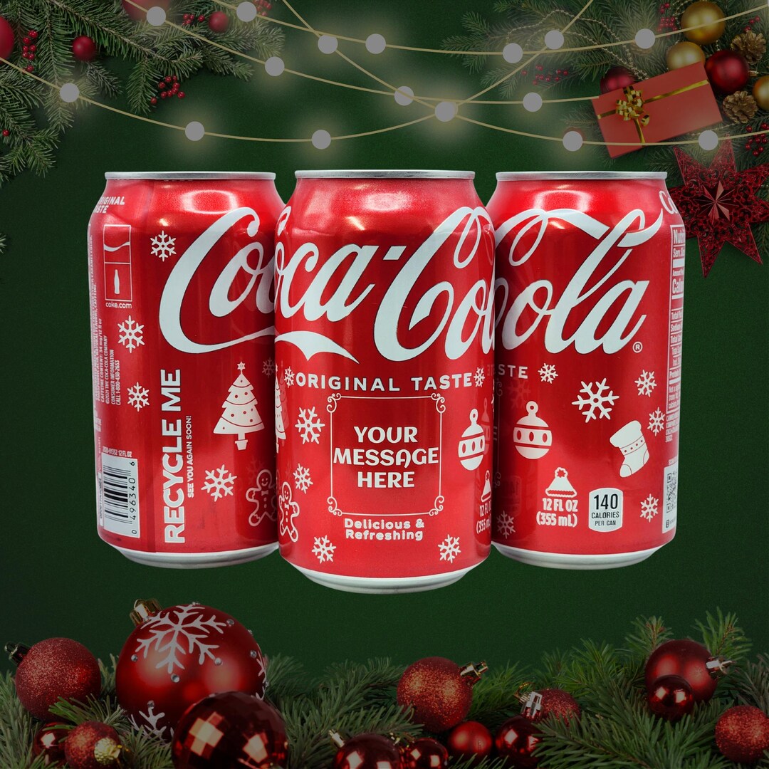 Personalized Christmas Coca-cola Can, Engraved Gift Using an Authentic ...
