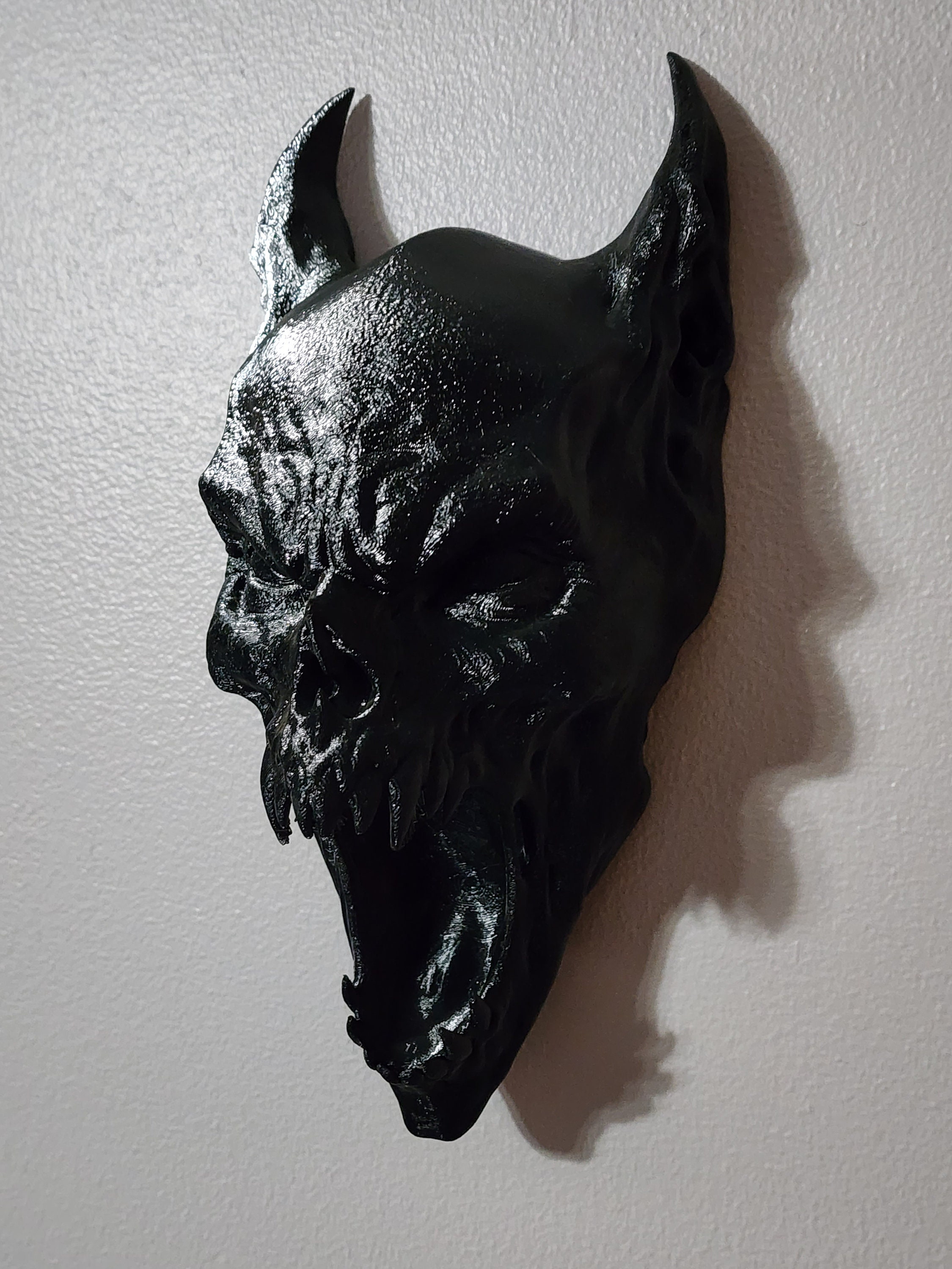 Scary Man Bat Halloween Decor 3D Printed Wall Art Statue Head - Etsy