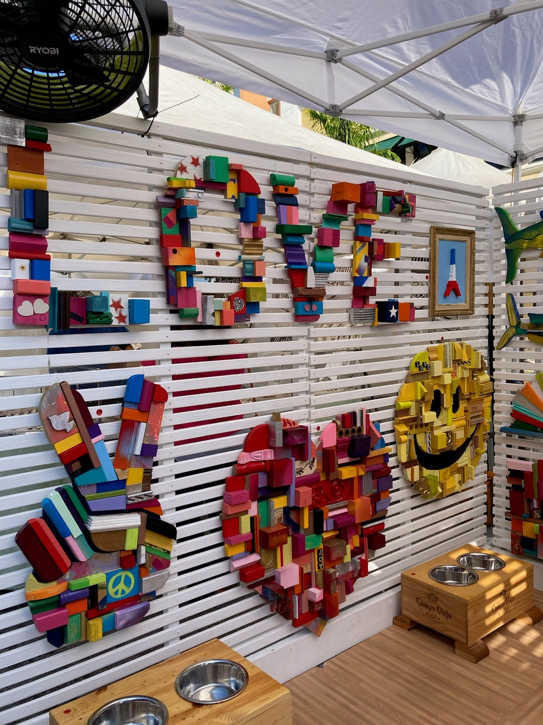 SOLD - LOVE - Big Block Capital Letters - Amor - Colorful Wall Art ...