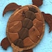 Large Sea Turtle - Intarsia - Beach House - One of a Kind Handmade ...