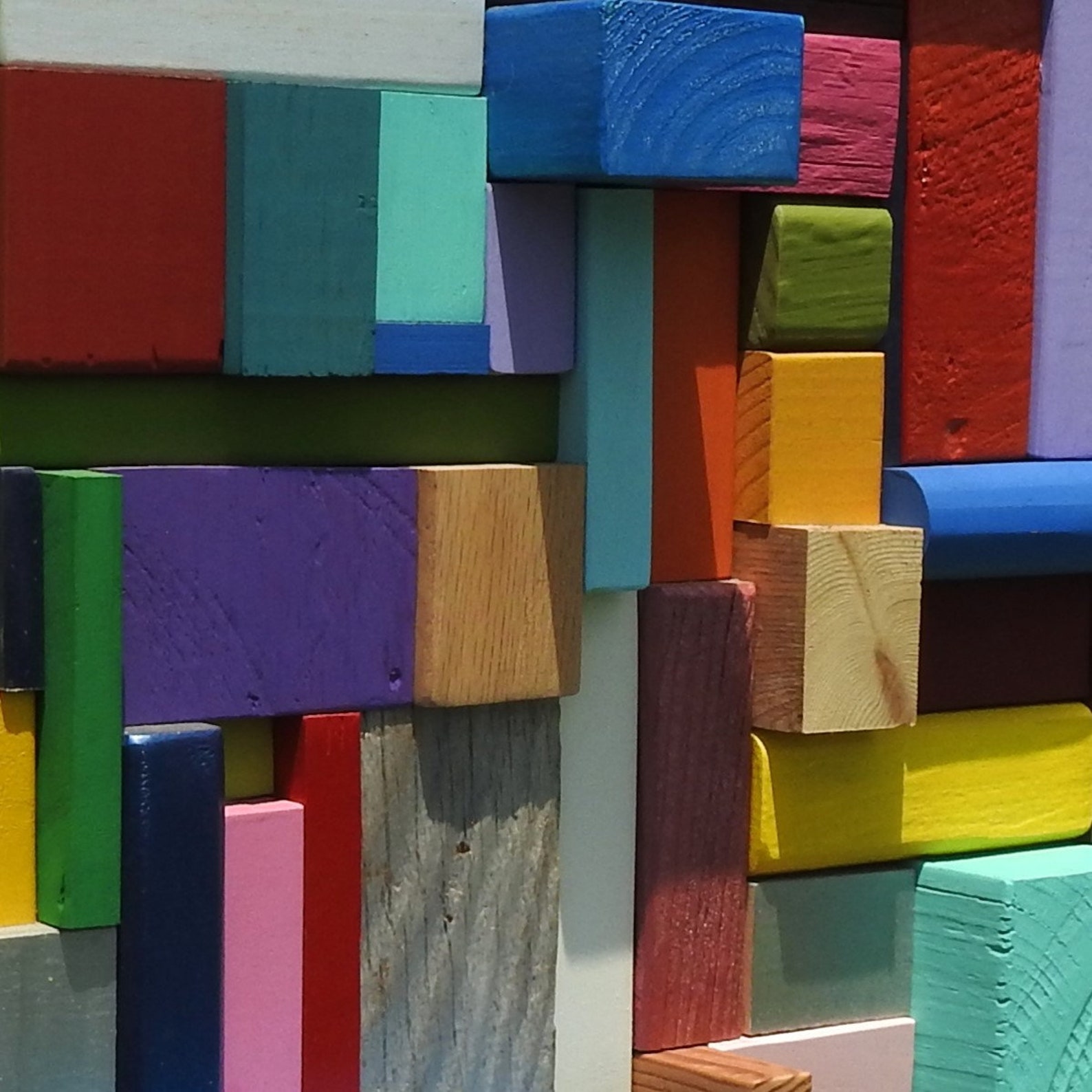 Framed Squares, Rectangles and More - Colorful Wooden Blocks - Made in ...