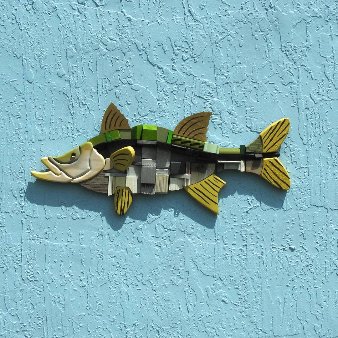 Snook - Colorful Big Blocks Snook - One of a Kind - Hand Made ...