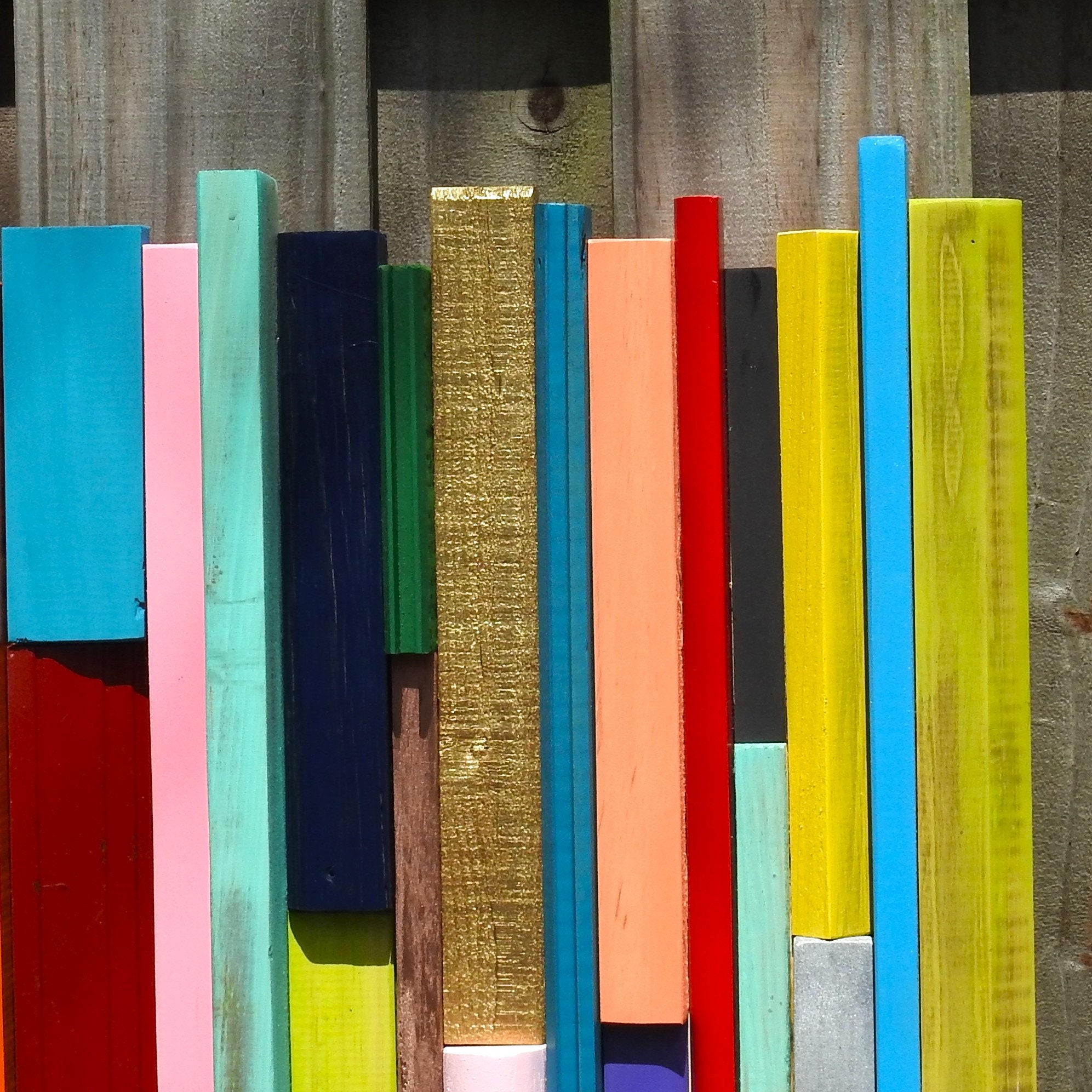 Varying Strips of Bright Colors - Made in America - OOAK - Made by Hand ...