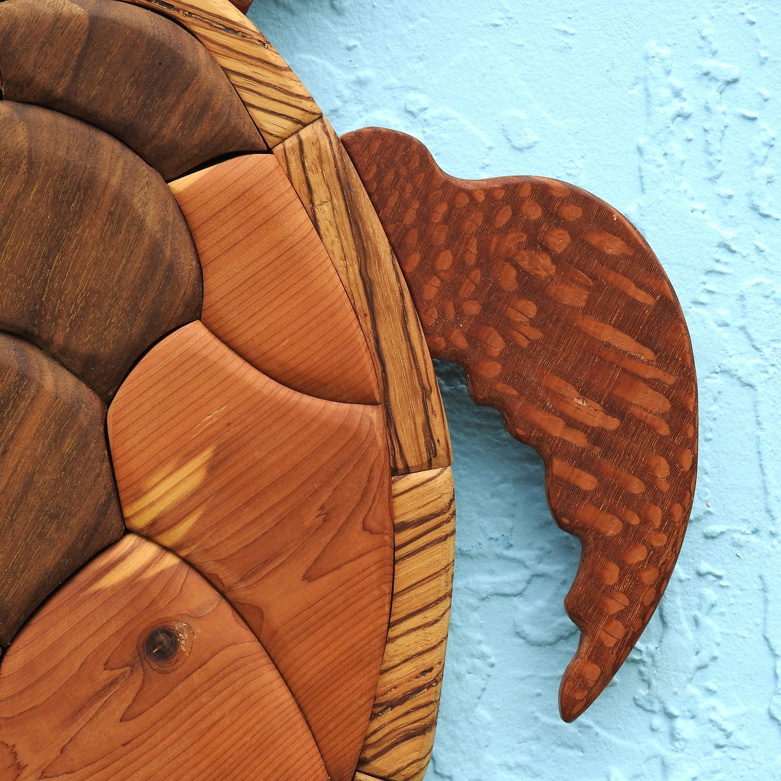 Large Sea Turtle - Intarsia - Beach House - One of a Kind Handmade ...