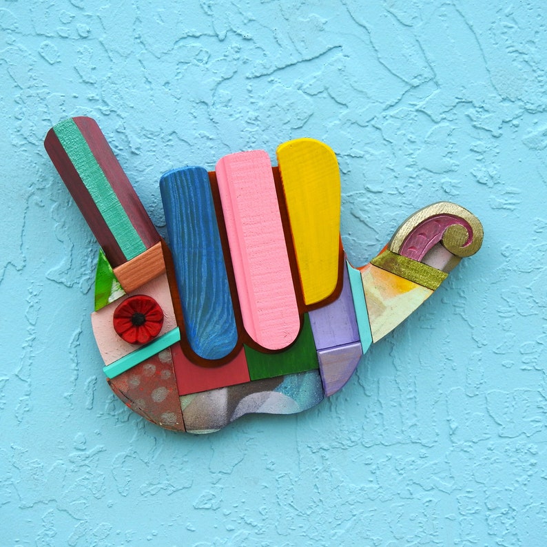 Hang 10 - Hawaiian Greeting - Shaka - Surfs up Dude - One of a Kind ...