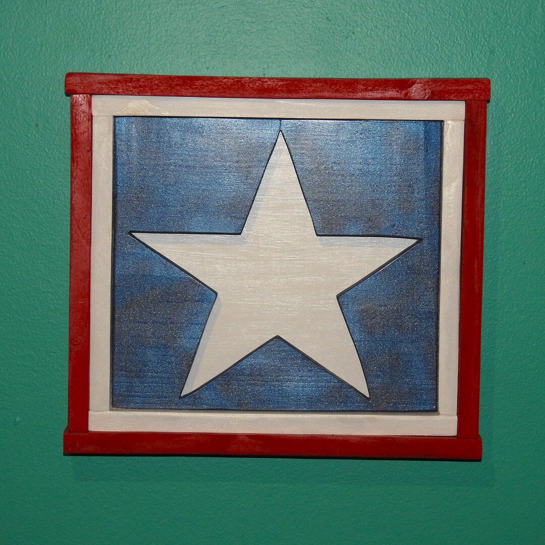 Lone Star Shadow Box - Star Wall Hanging - One of a Kind - Made in USA ...