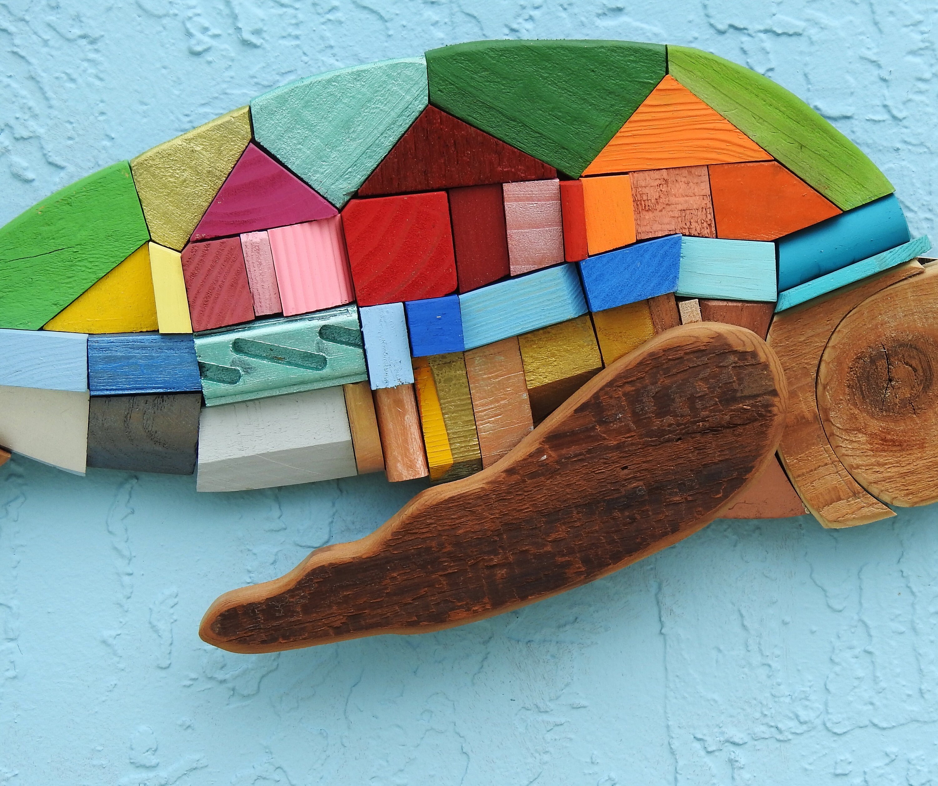 Colorful Sea Turtle Wood Art - Sideways Turtle - Save Our Oceans Seas ...