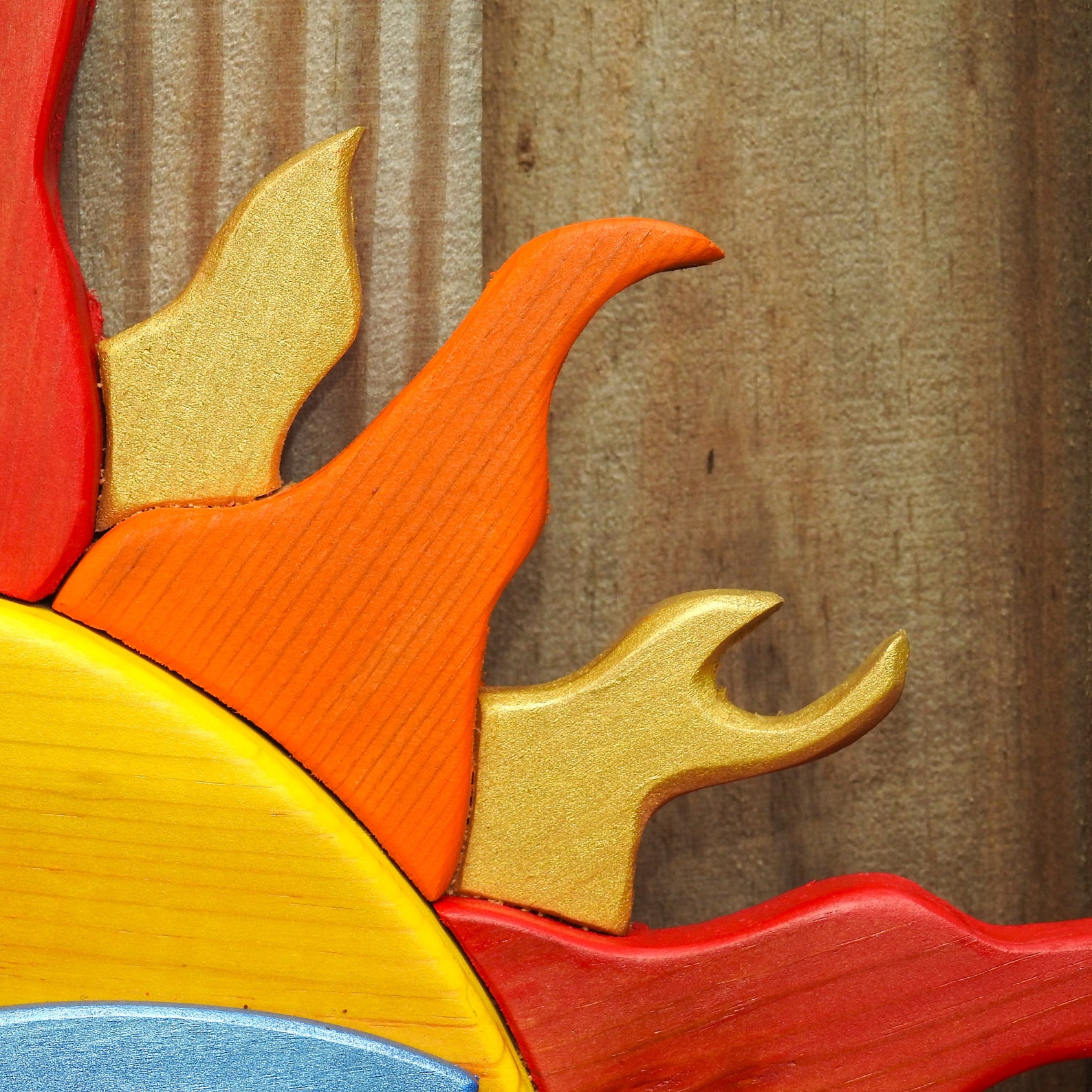 Smiling Mr. Sun - Salvaged Wood Art - OOAK - Merry Old Sol - Colorful ...