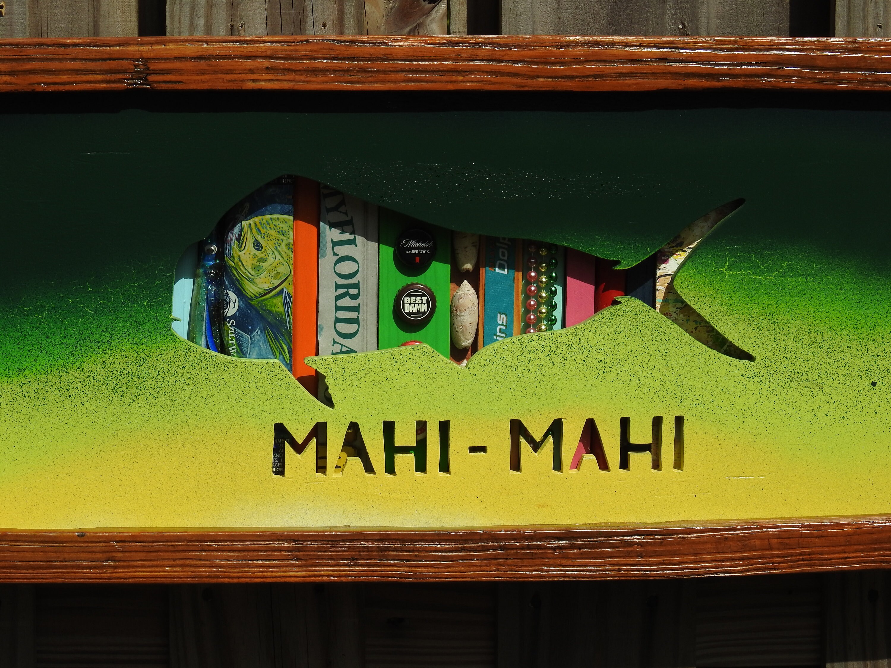 Mahi Mahi Shadow Box - Florida Keys - Fishing Adventure - Nautical ...