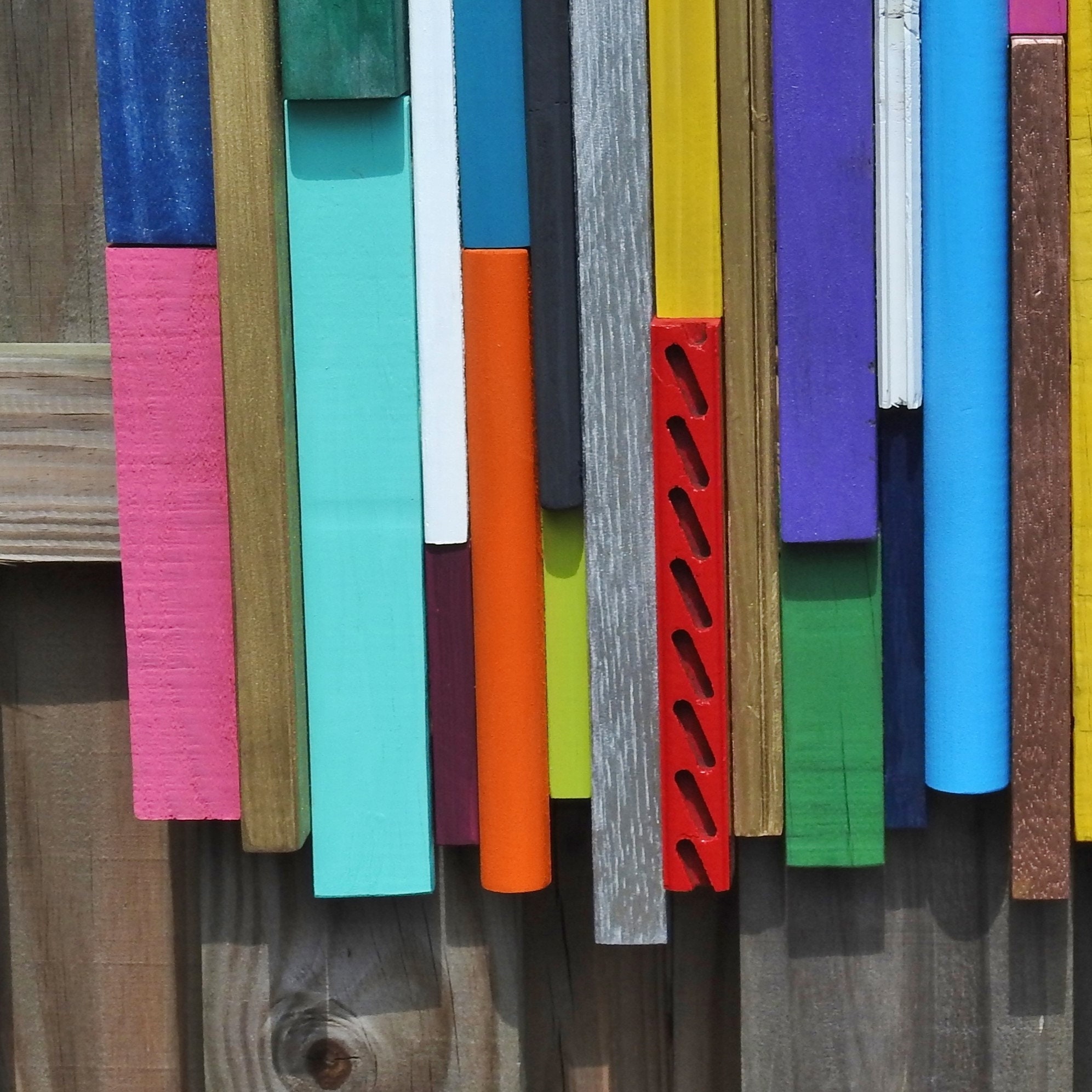 Varying Strips of Bright Colors - Made in America - OOAK - Made by Hand ...