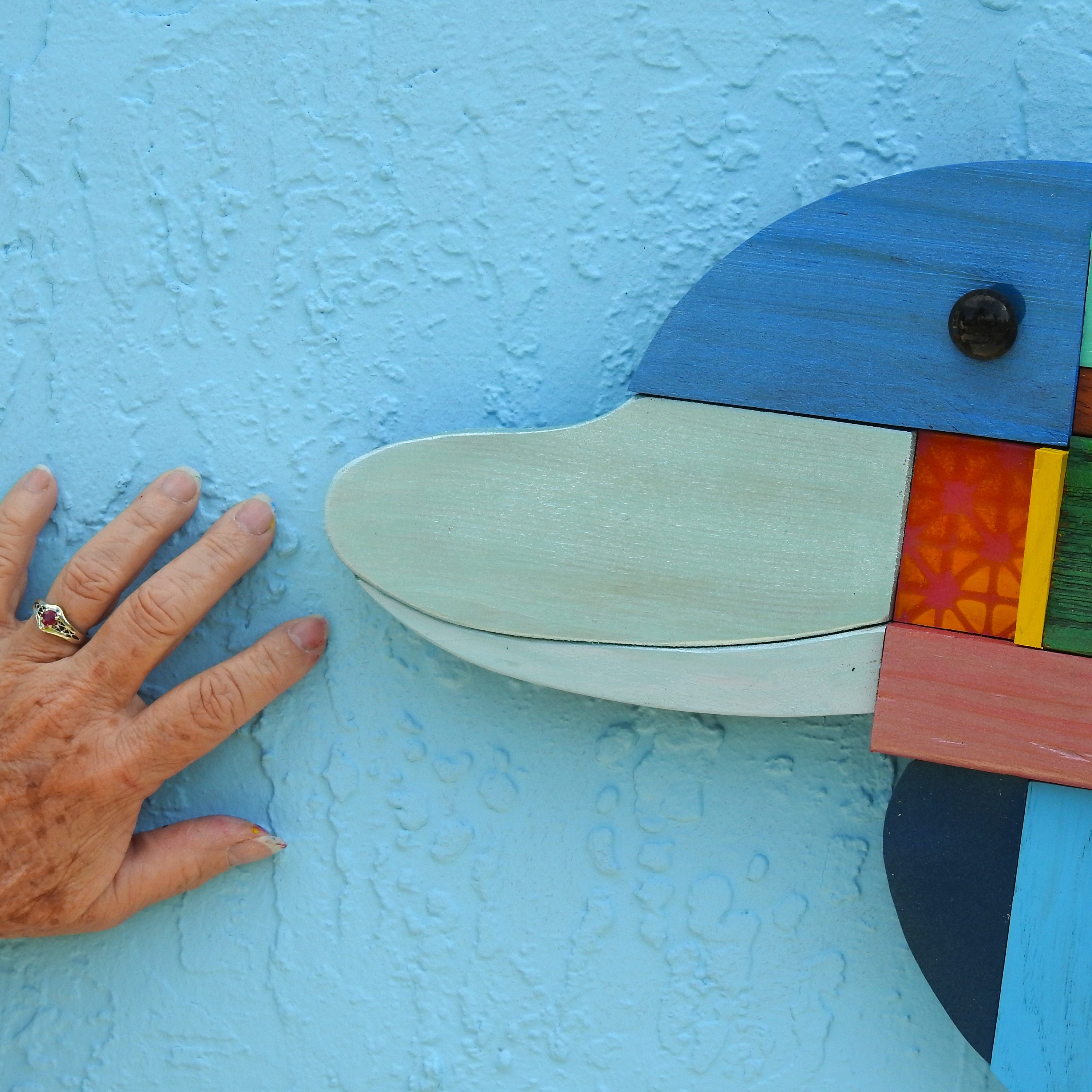 Colorful Big Block Dolphin Wall Art Ocean Animals Sea Life Salt Life ...