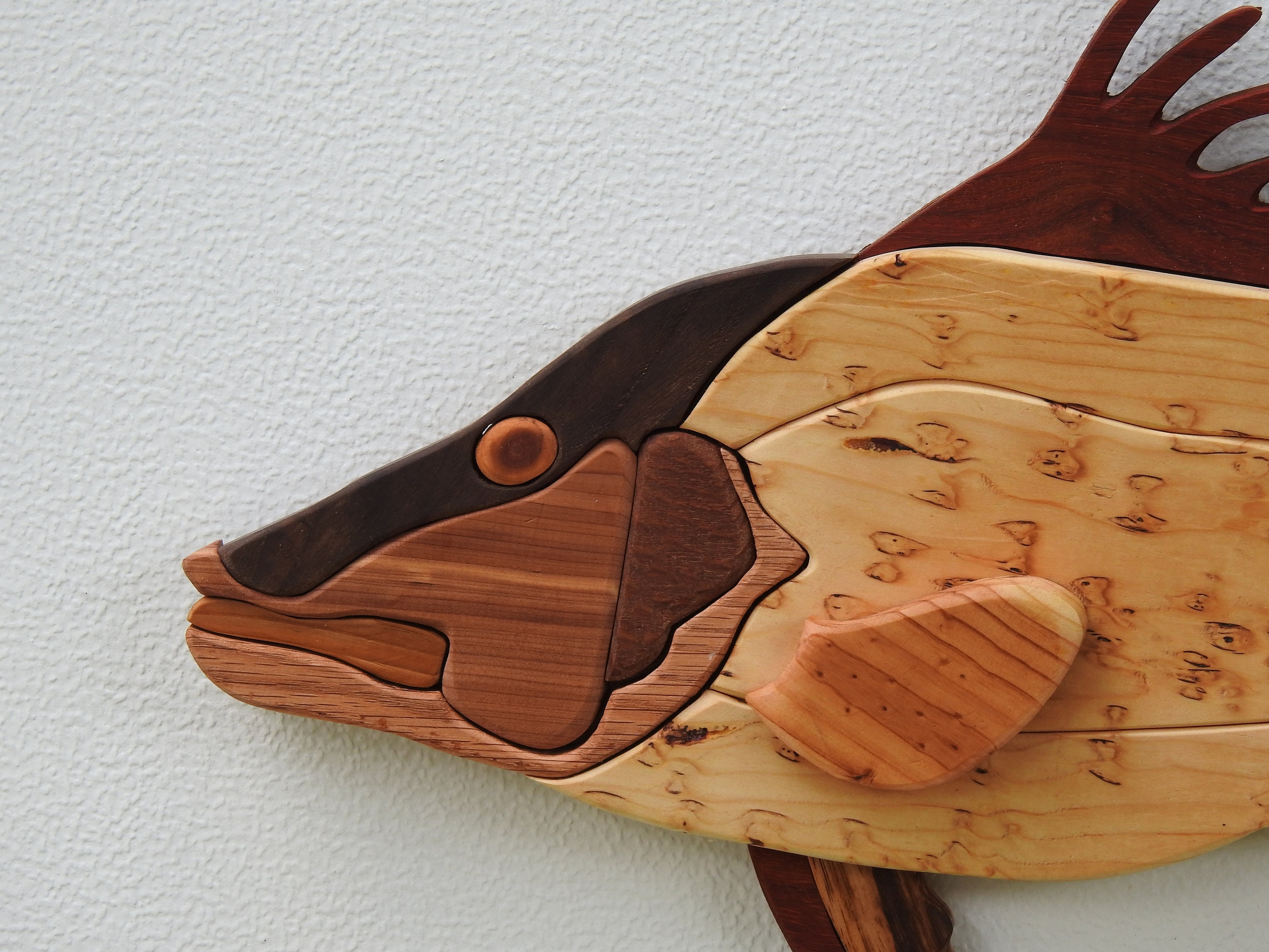 Hogfish Wood Sculpture - Fish Wall Art - Fisherman Gift - Beach House ...