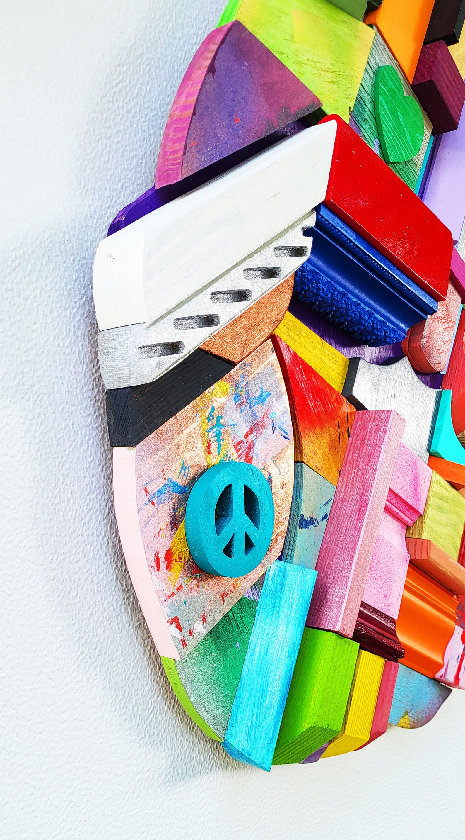Peace Fingers - Bold Color Big Blocks - Dynamic Shape - Acceptance ...