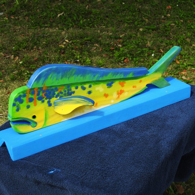 Mahi Mahi Chalet Style Wooden Mailbox Topper Only - Mailbox Ornament ...