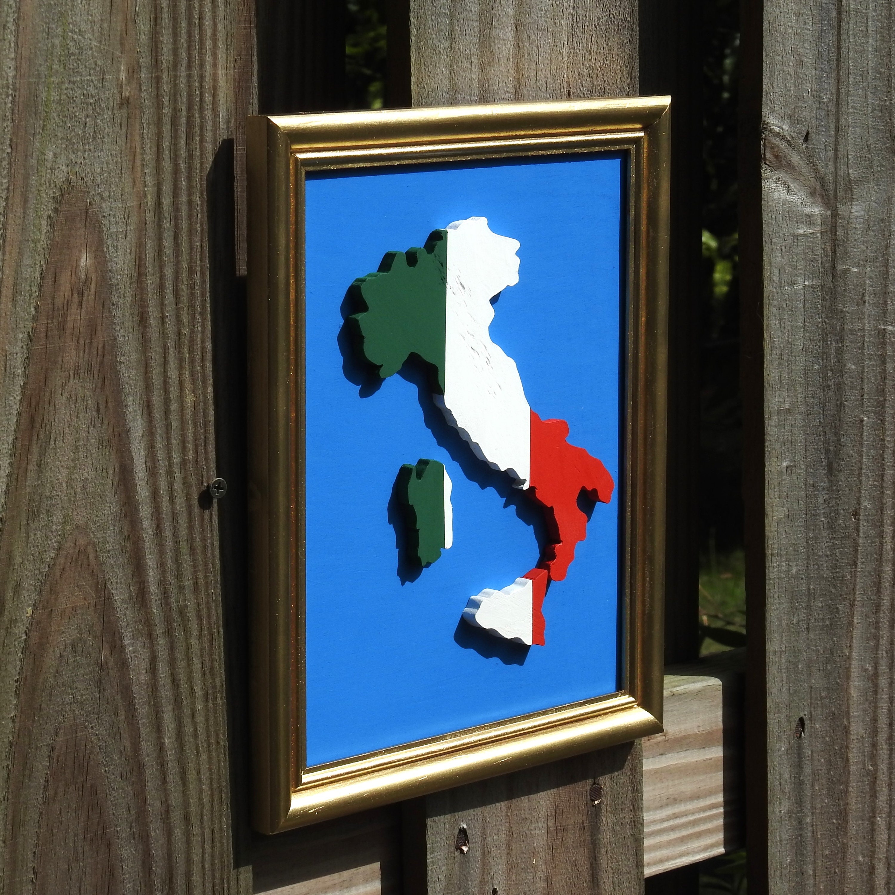 Colorful Italian Map in a Frame - Italia - Mama Mia - Searching for ...