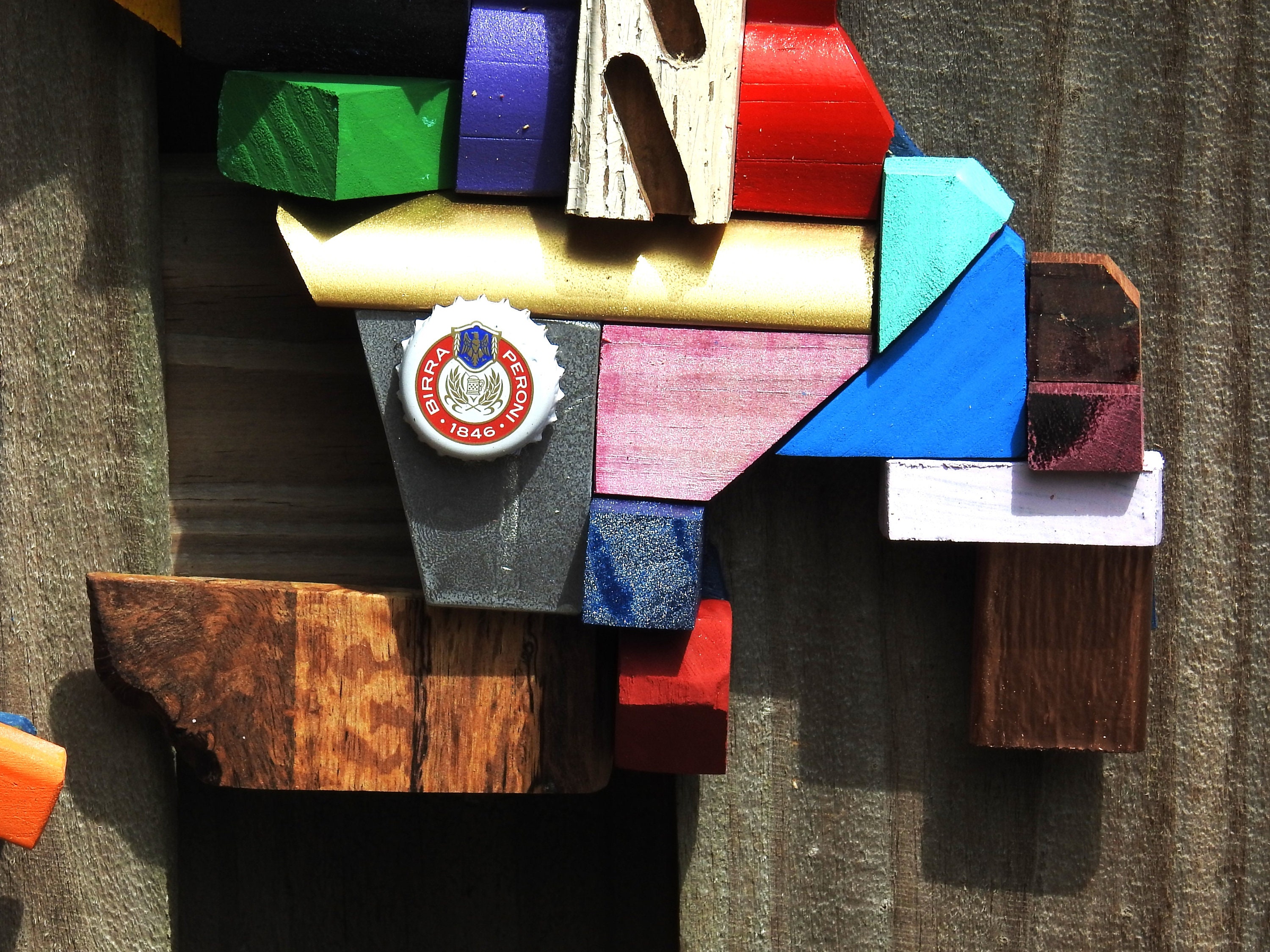 Small Map of Italy & Islands Colorful Blocks Collage Sicily Ortigia ...