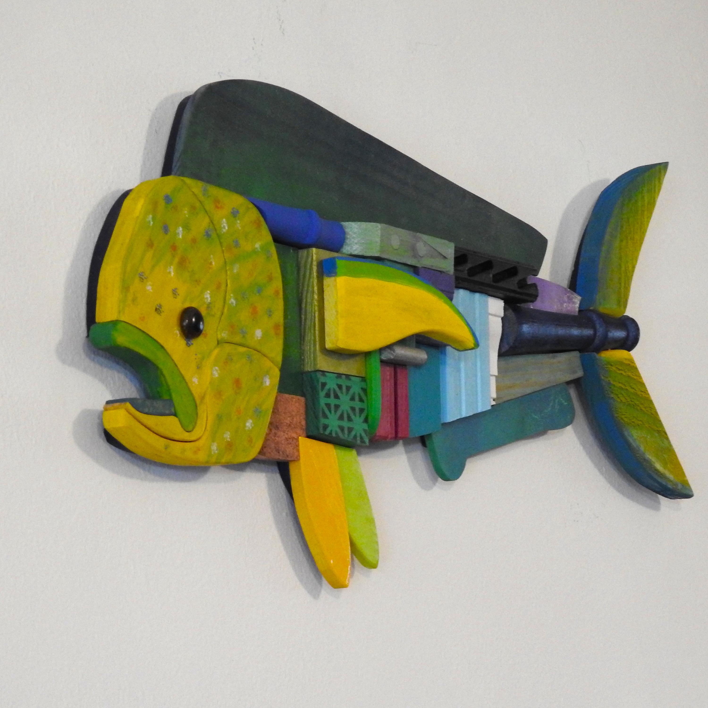 Mahi Mahi Big Block Dolphin - Caribbean Swimmer - One of a Kind - Hand ...