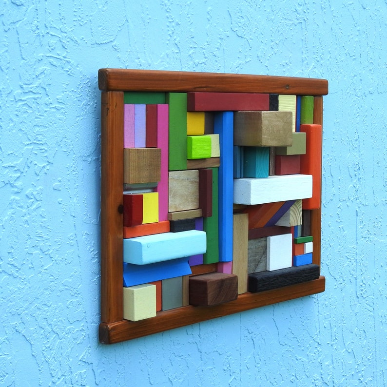 Squares, Rectangles and More in a Frame - Colorful Wooden Blocks - Made ...