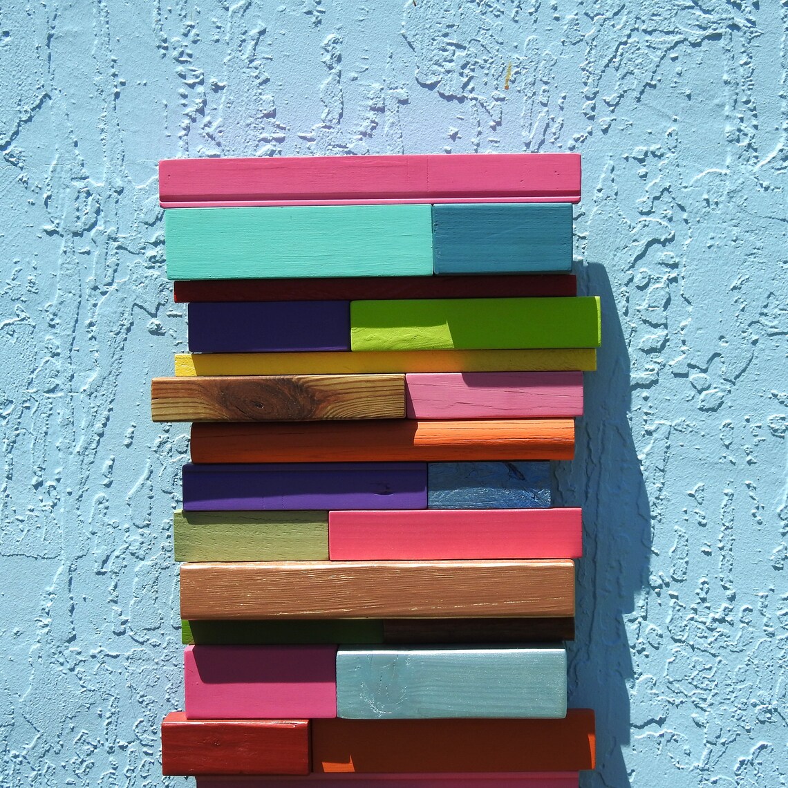 Horizontal Strips & Blocks of Bright Colors - Made in America - OOAK ...