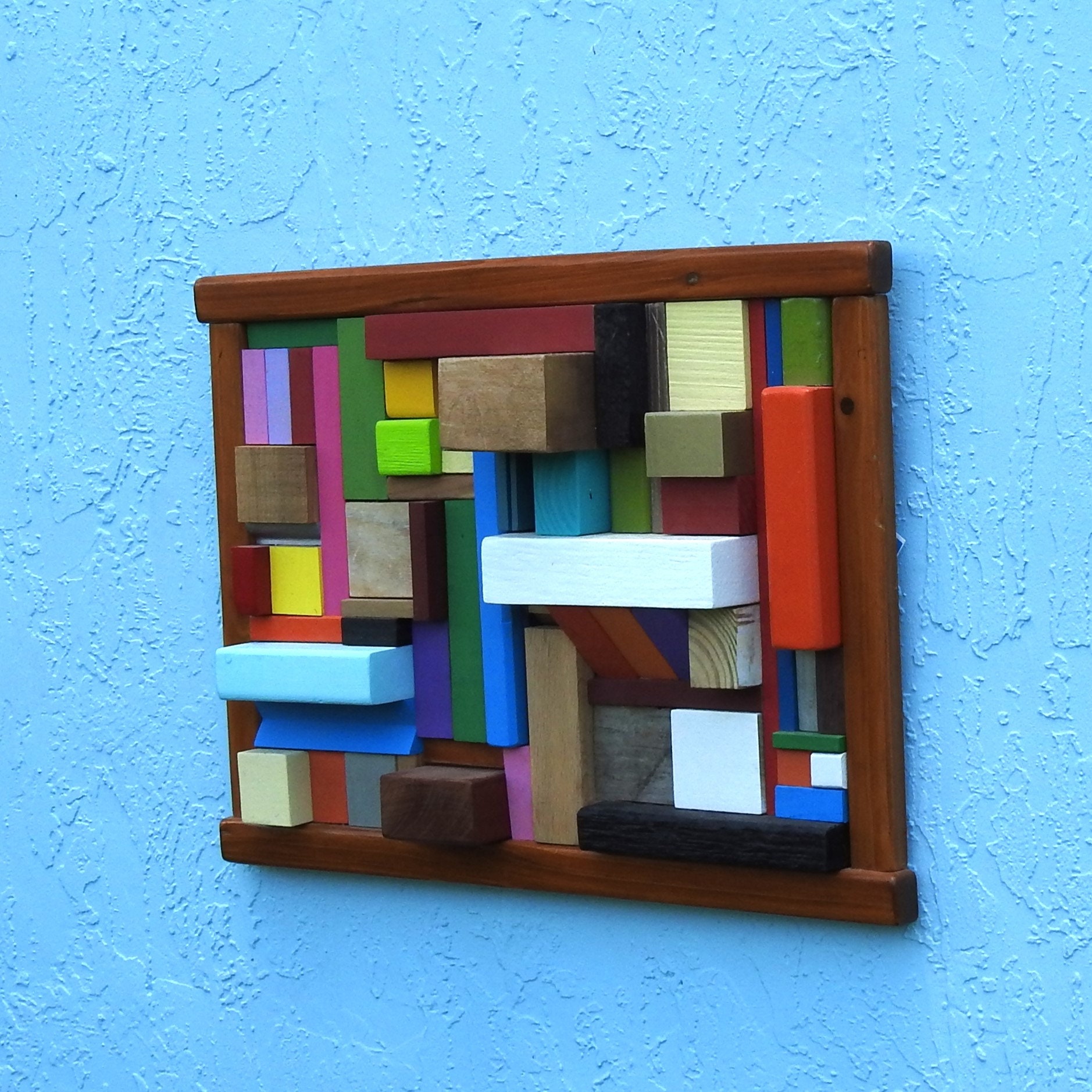Squares, Rectangles and More in a Frame - Colorful Wooden Blocks - Made ...