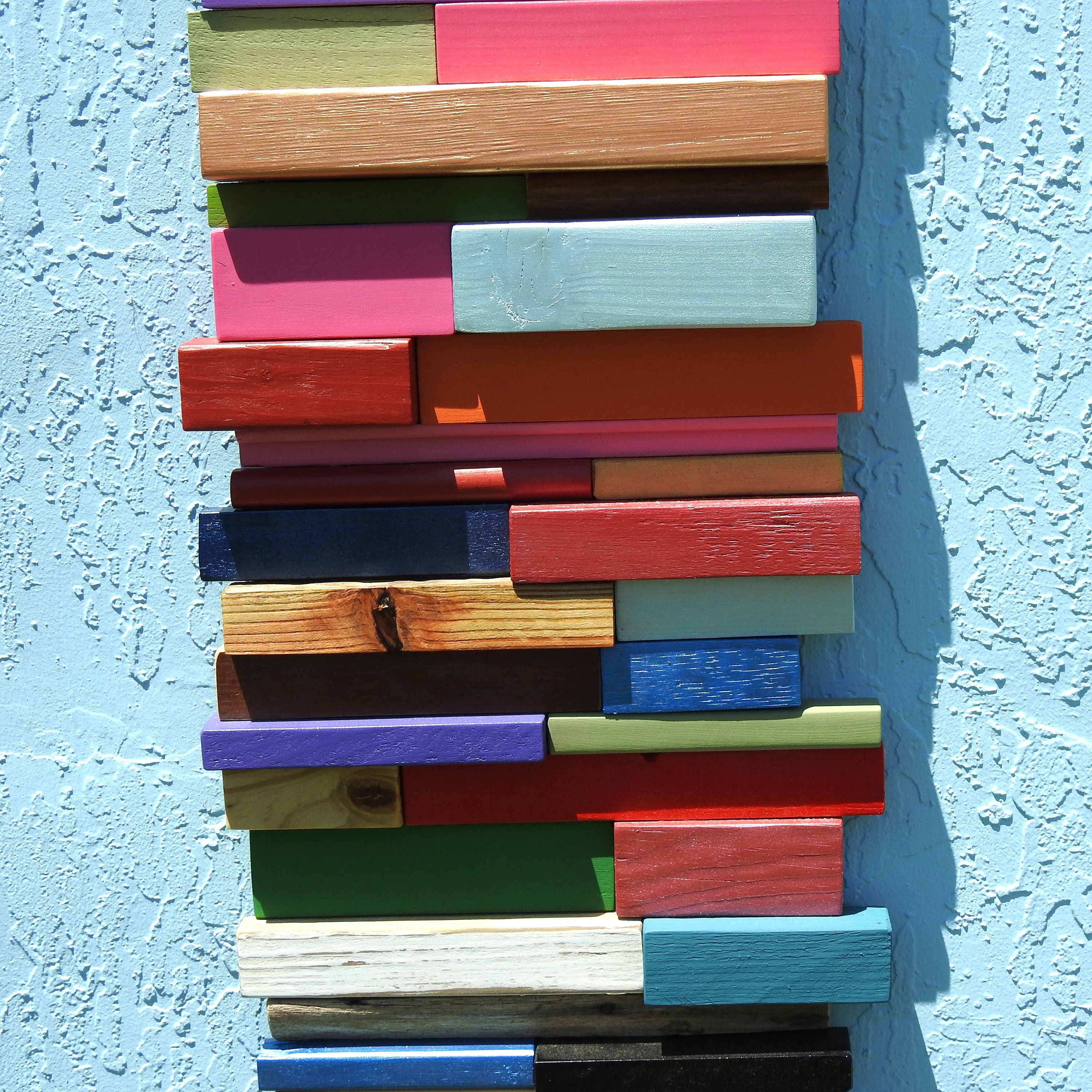 Horizontal Strips & Blocks of Bright Colors - Made in America - OOAK ...
