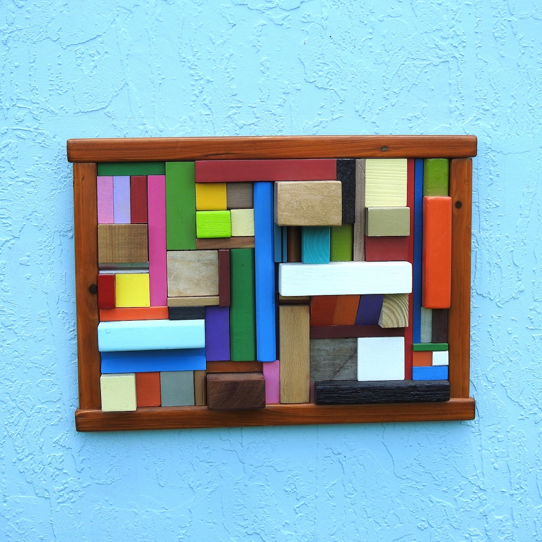 Squares, Rectangles and More in a Frame - Colorful Wooden Blocks - Made ...