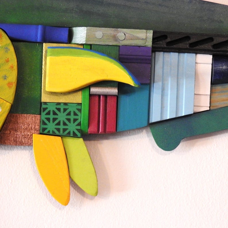 Mahi Mahi Big Block Dolphin - Caribbean Swimmer - One of a Kind - Hand ...