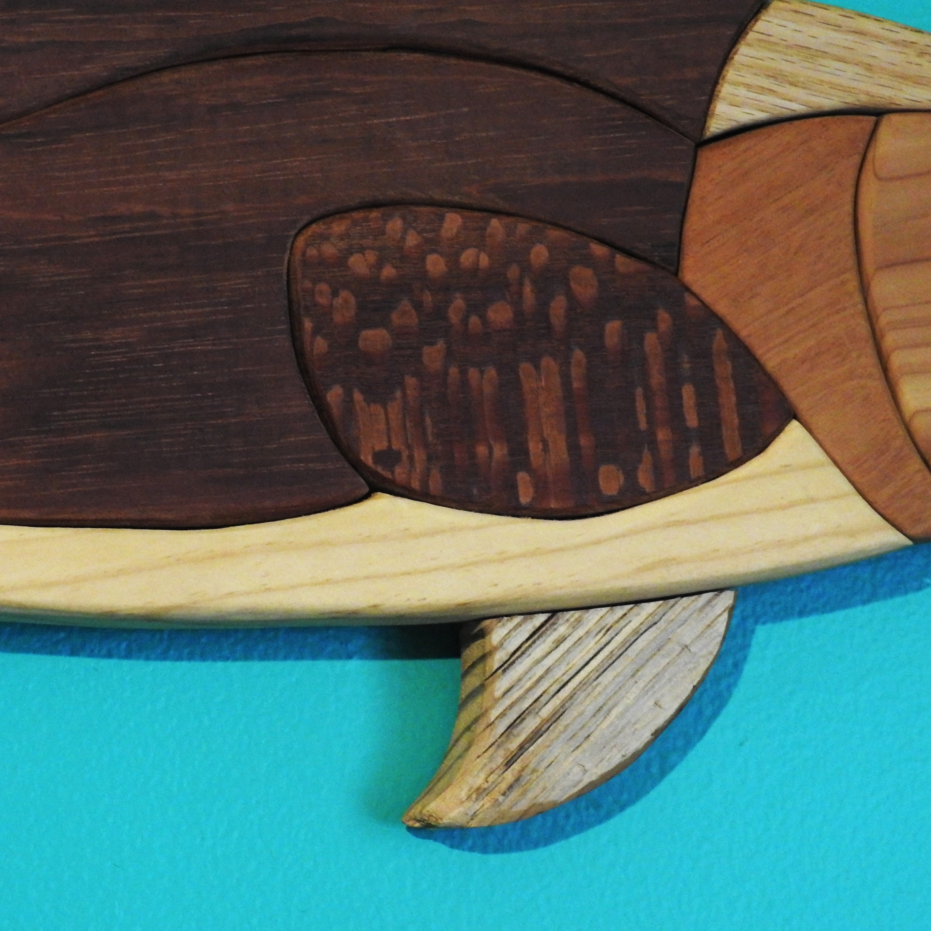Red Fish - Red Drum - Natural Wood Fish Intarsia - One of a Kind - Hand ...