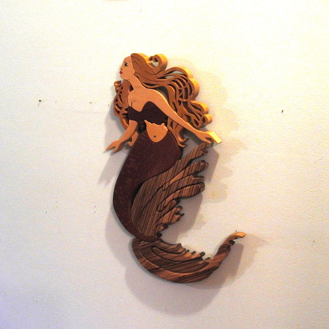 Enticing Blonde Intarsia Mermaid - Sailor's Delight -sea Nymph ...