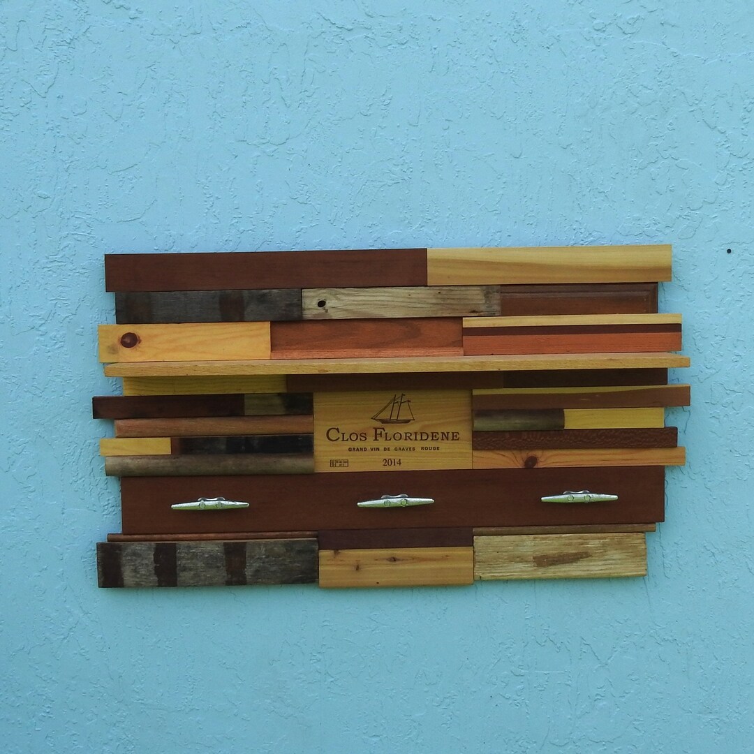 Nautical Towel Rack/coat Rack With Boat Cleats Urban Wall - Etsy