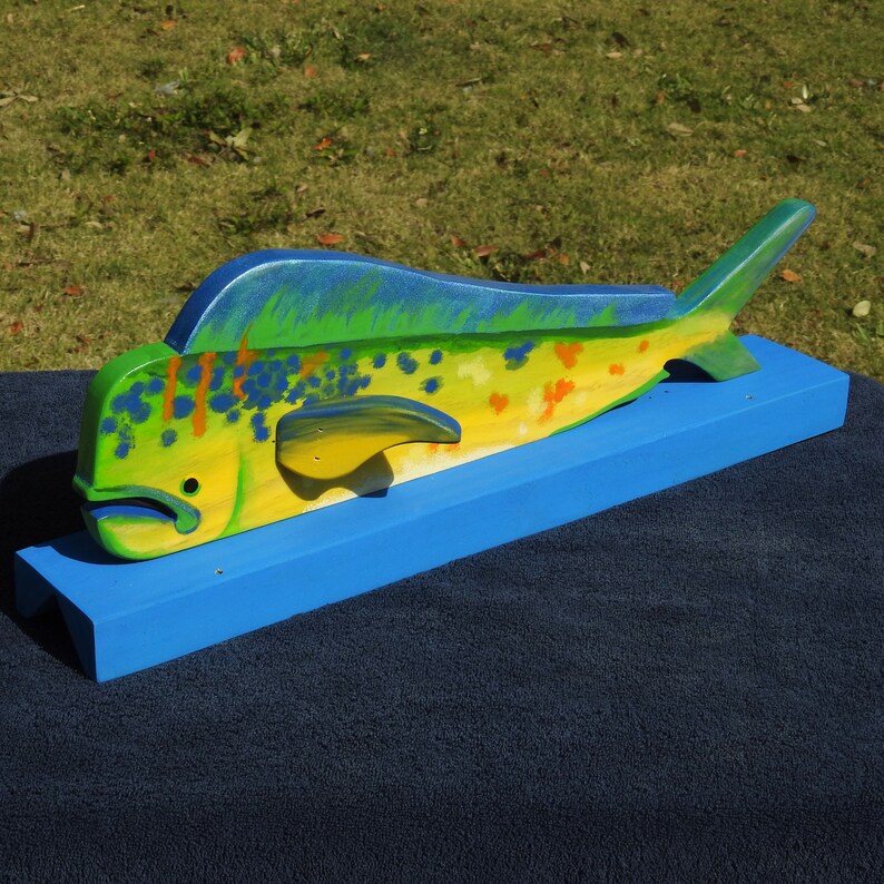 Mahi Mahi Chalet Style Wooden Mailbox Topper Only - Mailbox Ornament ...
