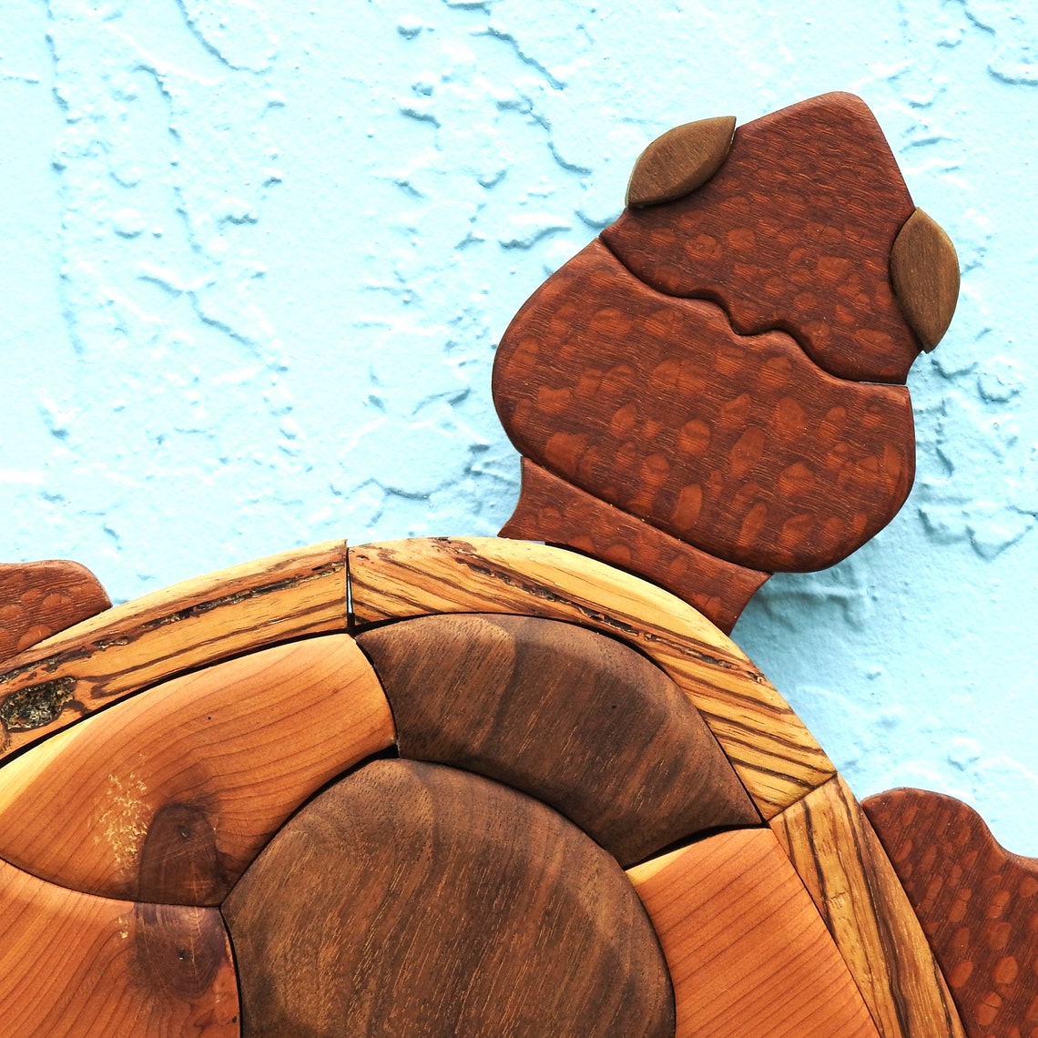 Large Sea Turtle - Intarsia - Beach House - One of a Kind Handmade ...
