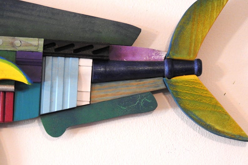 Mahi Mahi Big Block Dolphin - Caribbean Swimmer - One of a Kind - Hand ...