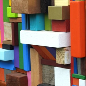 Squares, Rectangles and More in a Frame - Colorful Wooden Blocks - Made ...