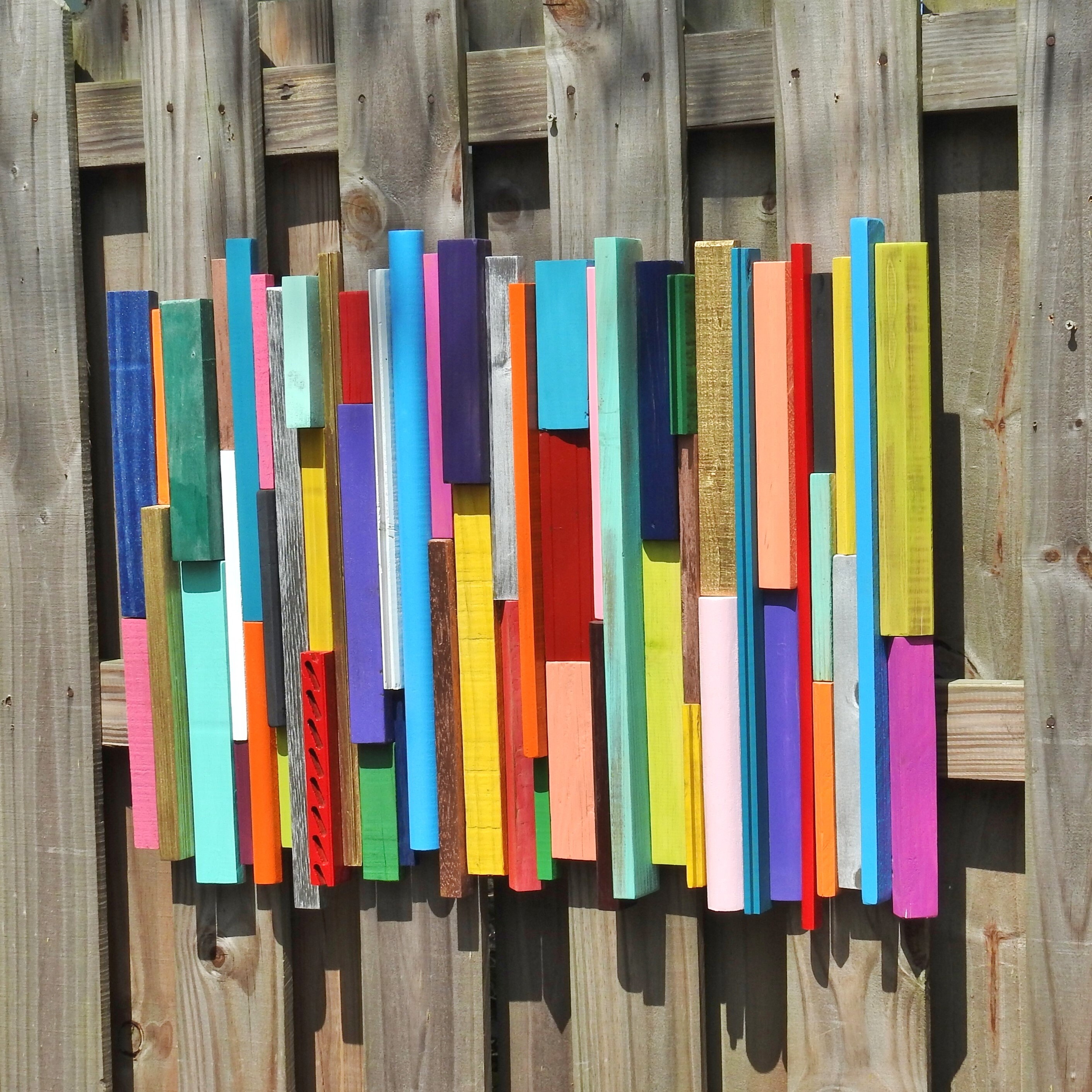 Varying Strips of Bright Colors - Made in America - OOAK - Made by Hand ...