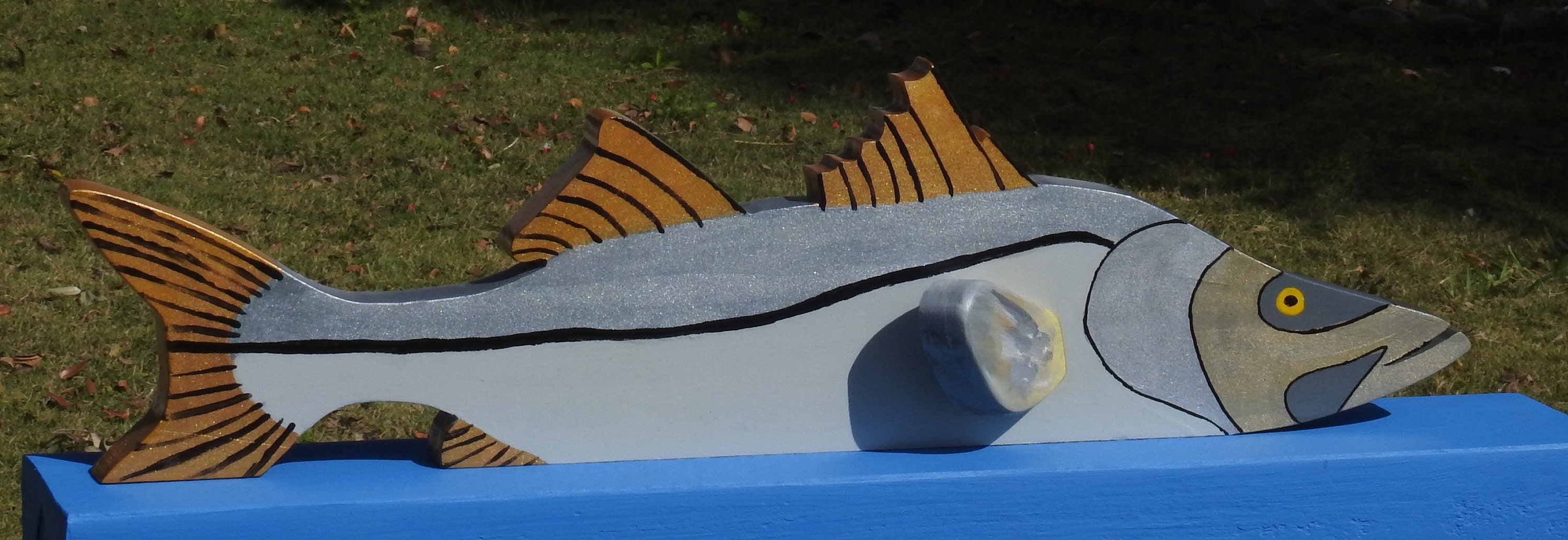 Snook Fish Wooden Mailbox TOPPER Only - Mailbox Ornament - Salt Life ...