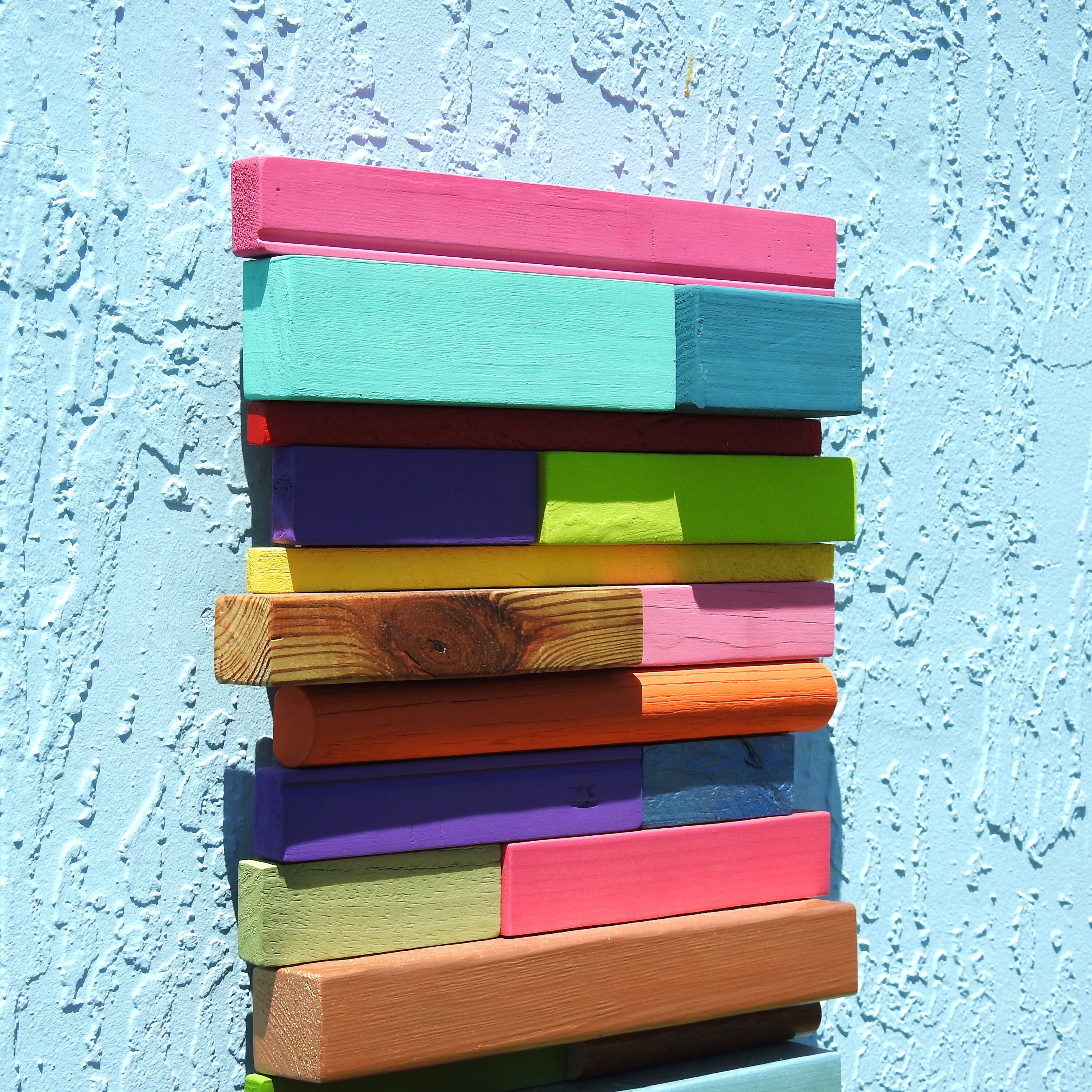 Horizontal Strips & Blocks of Bright Colors - Made in America - OOAK ...