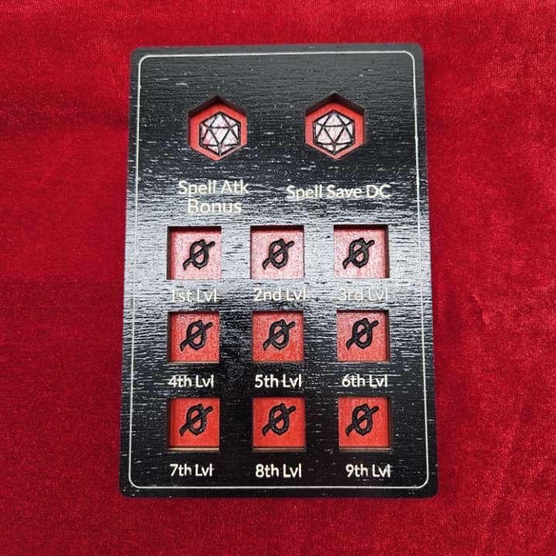 Spell Slot Tracker, Dnd Spell Slot Tracker, Dnd Spell Slot Counter ...