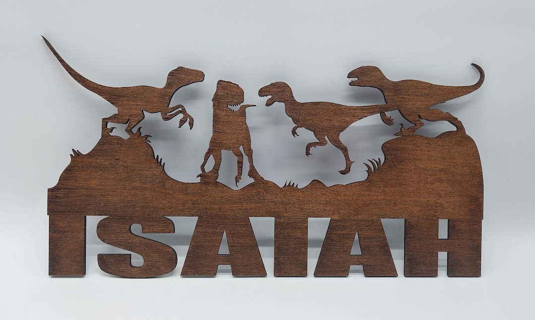 Personalized Dinosaur Name Sign, Dinosaur Name Sign, Dino Name Sign ...