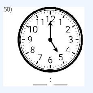 Analog Clock Hour Lesson: Time Telling Activity, Exercises (PDF) - Etsy