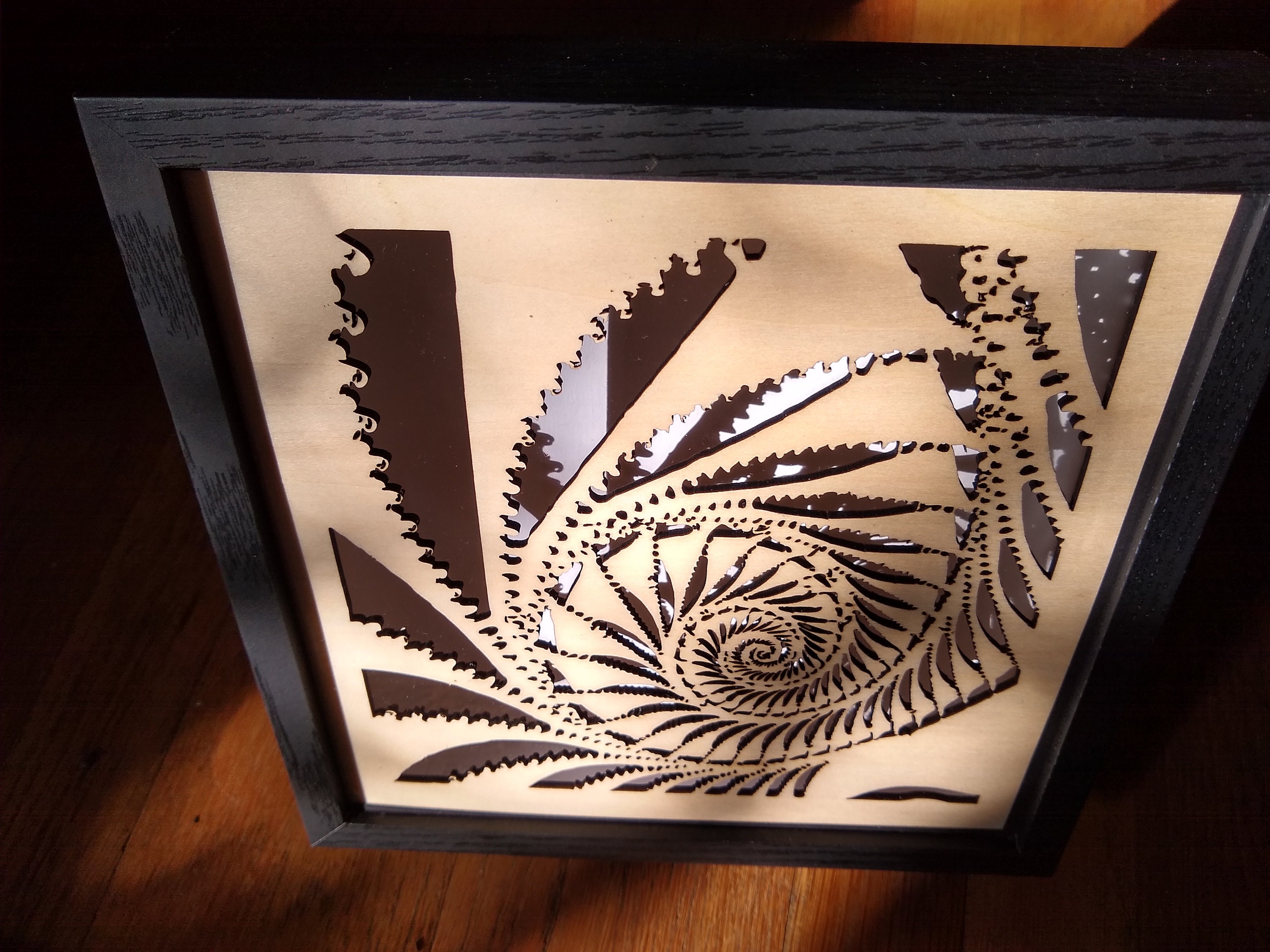 Mandelbrot Zoom Laser-cut Light Box - Etsy