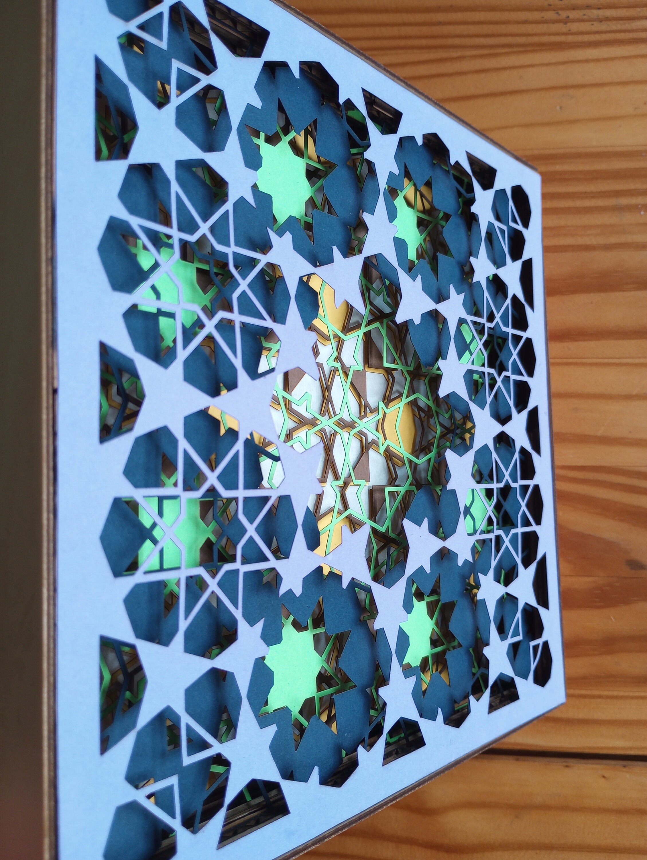 Islamic Tiling Multilayer Laser-cut Silhouette - Etsy