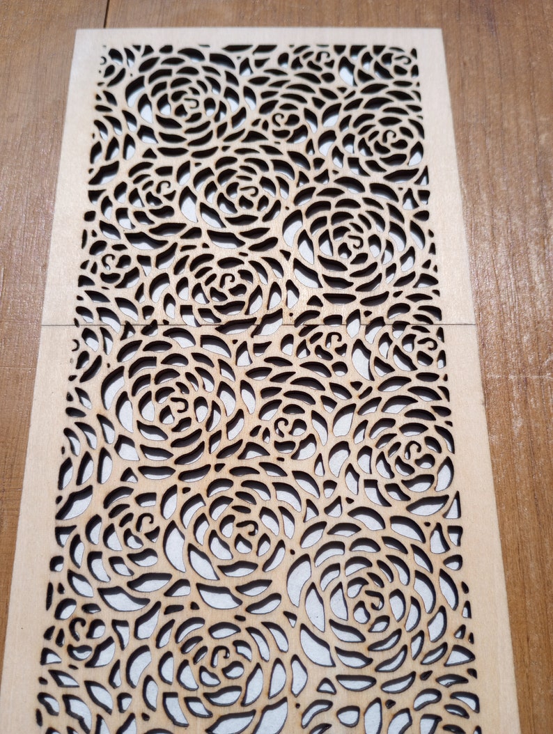 Rose Flowers Laser-cut Silhouette - Etsy
