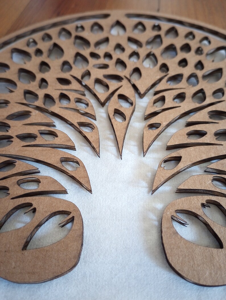 Fragmented Tree Laser-cut Silhouette - Etsy
