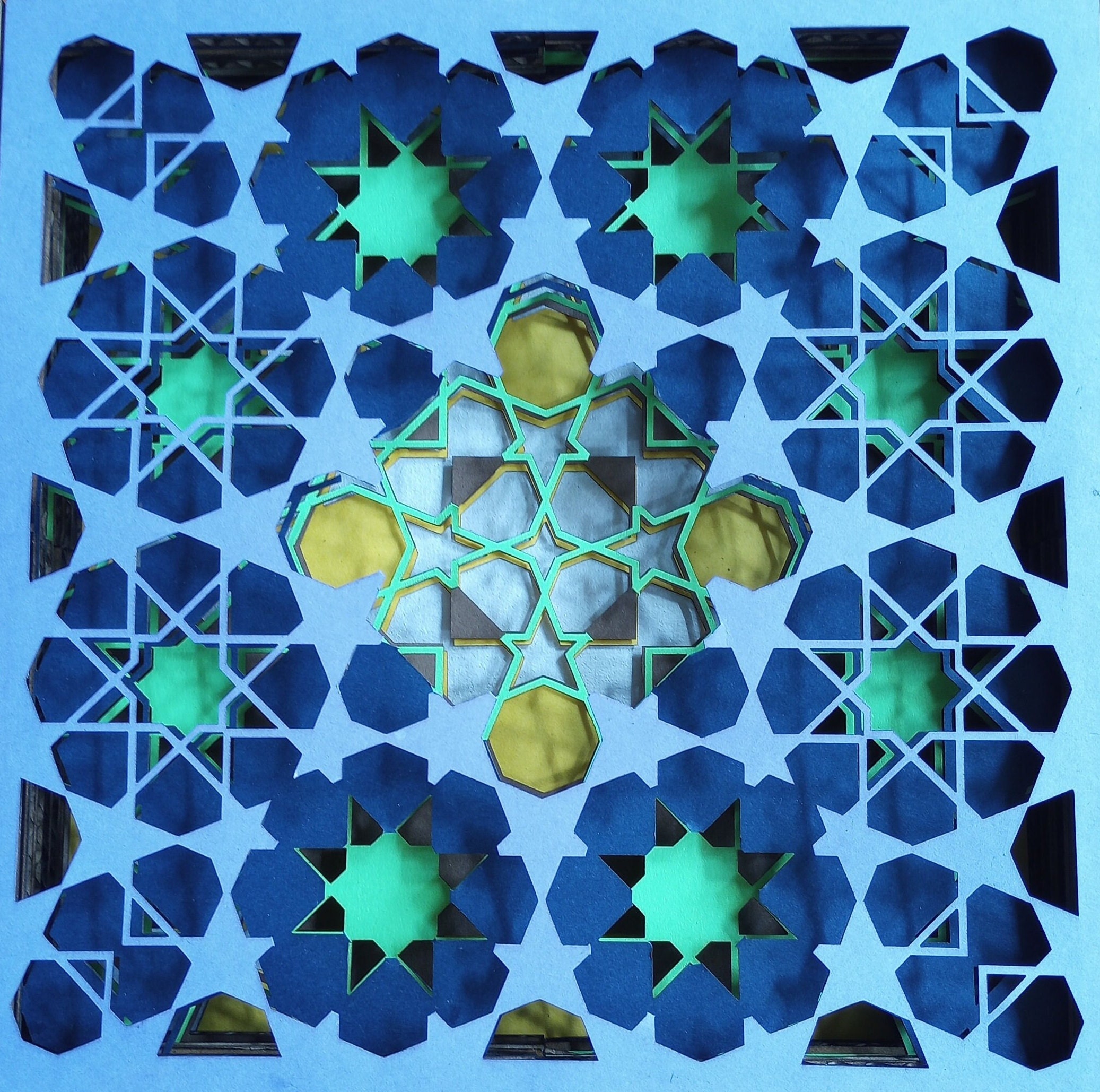 Islamic Tiling Multilayer Laser-cut Silhouette - Etsy