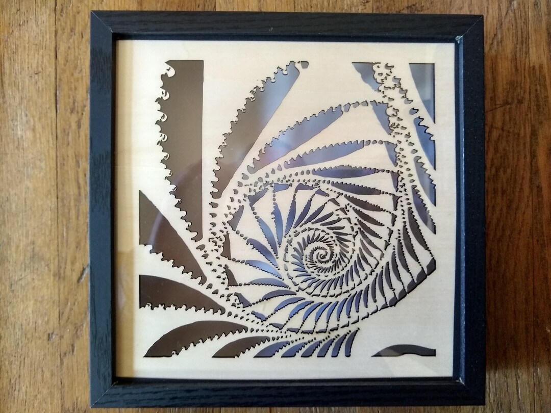 Mandelbrot Zoom Laser-cut Light Box - Etsy